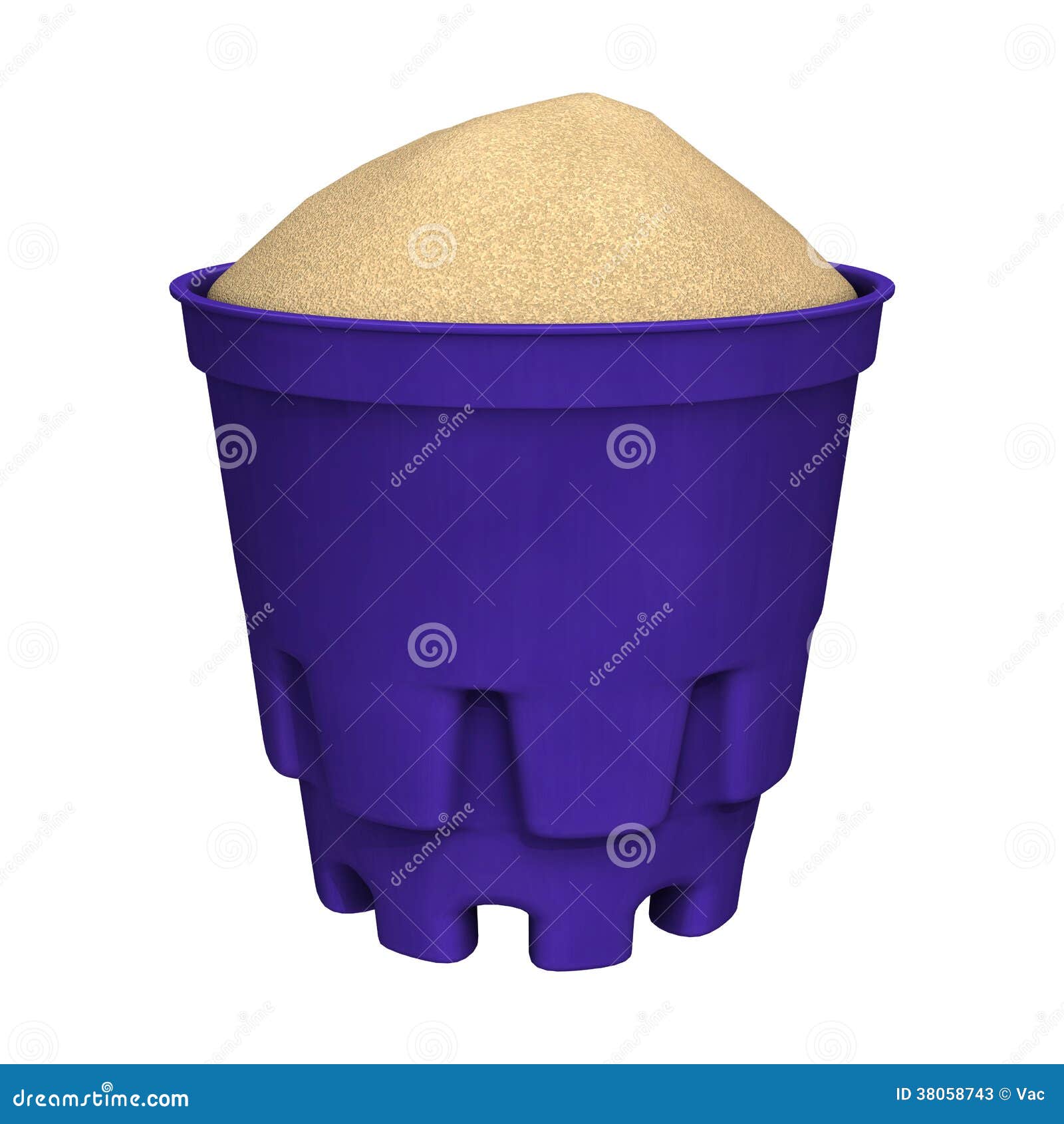 Bucket full of Sand stock illustration. Illustration of sand - 38058743