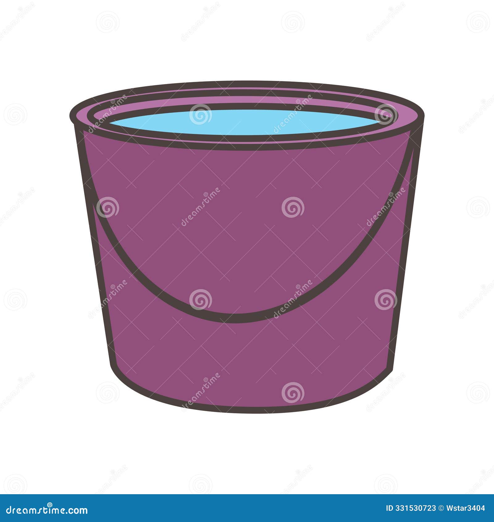 Bucket Full of Water Illustration Stock Vector - Illustration of aqua ...