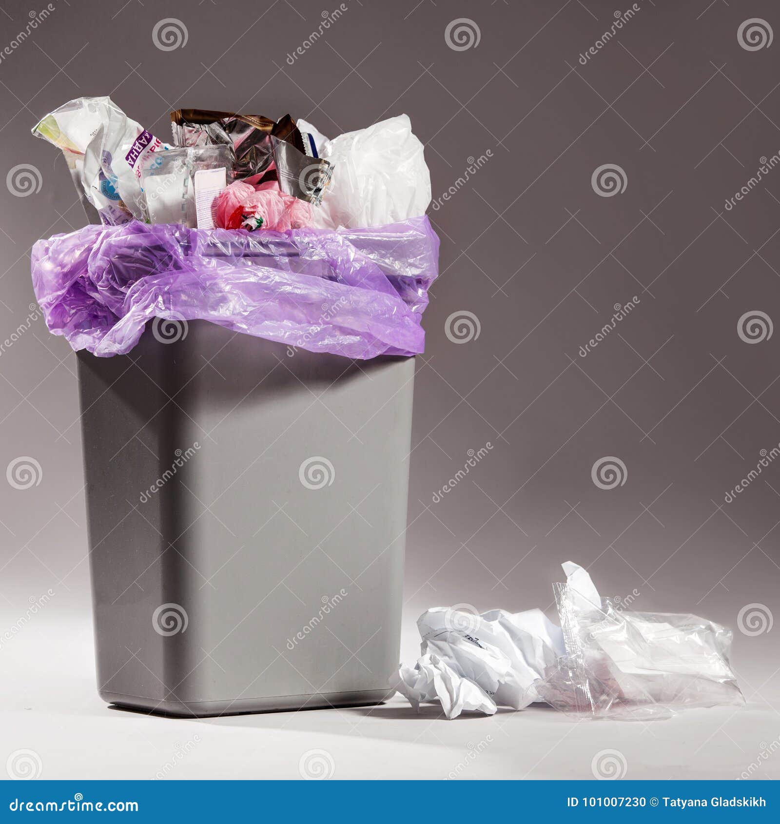 Bucket of Garbage in the Kitchen Stock Photo - Image of ecological ...