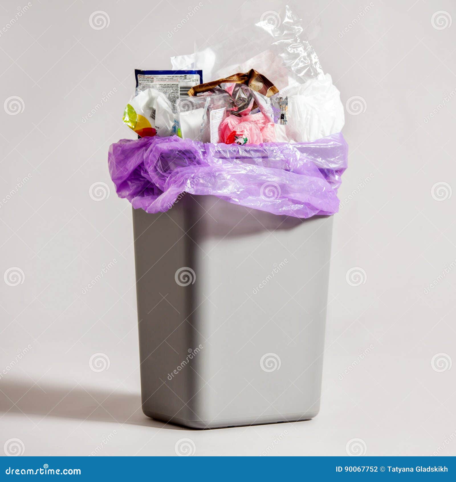 Bucket of Garbage in the Kitchen Stock Photo - Image of kitchen ...