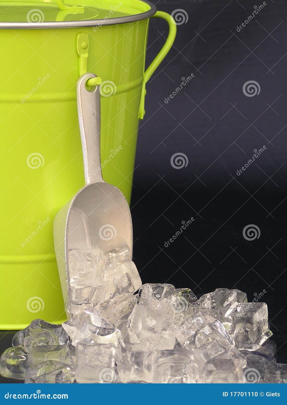 Bucket with ice stock photo. Image of bucket, food, party - 17701110