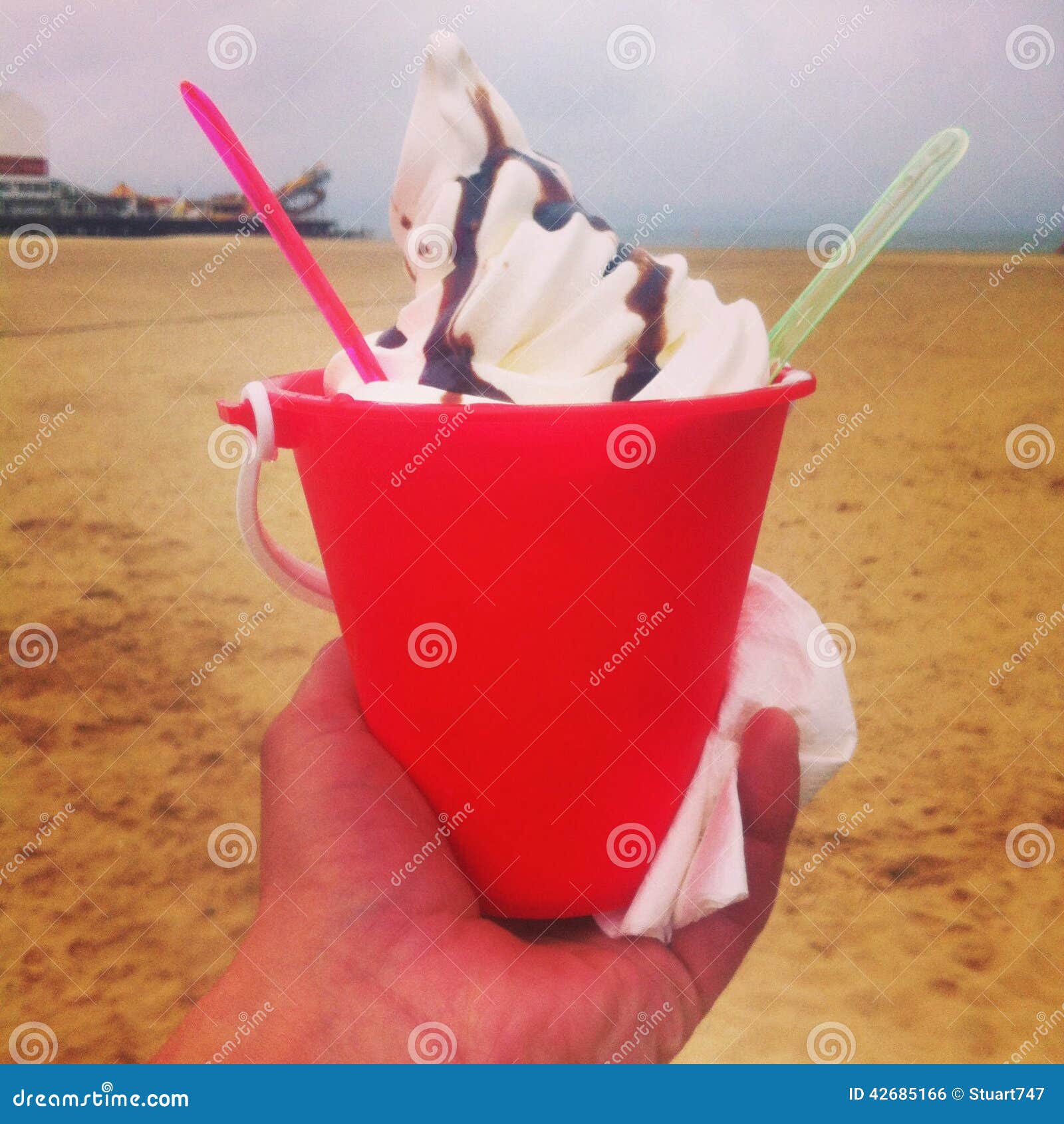 Bucket of ice cream stock photo. Image of england, summer - 42685166