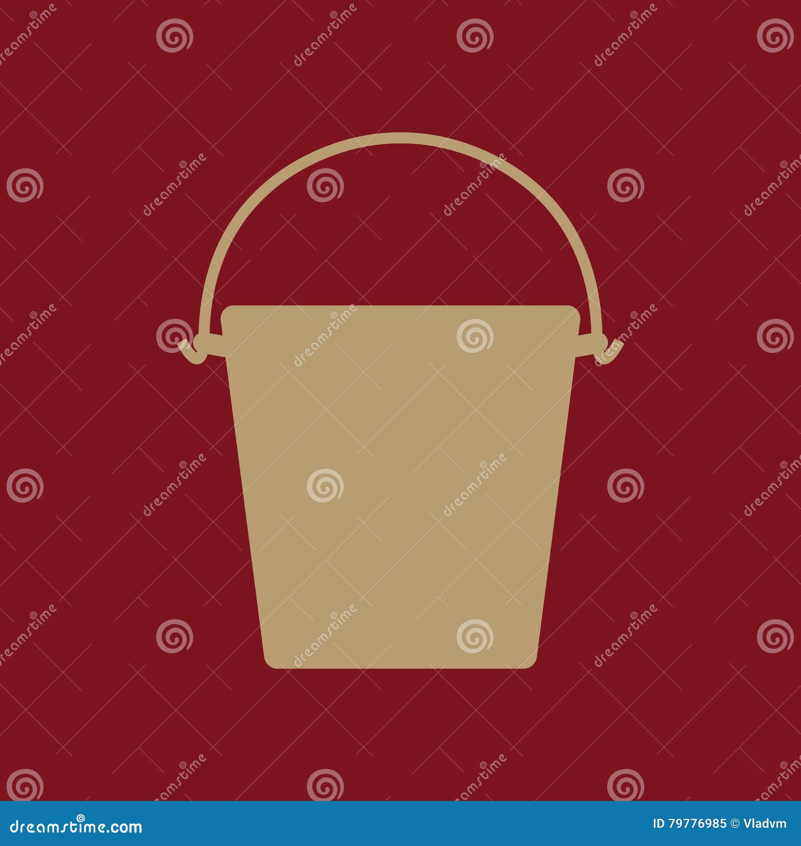 The Bucket Icon. Pail and Bucketful Symbol Stock Vector - Illustration ...