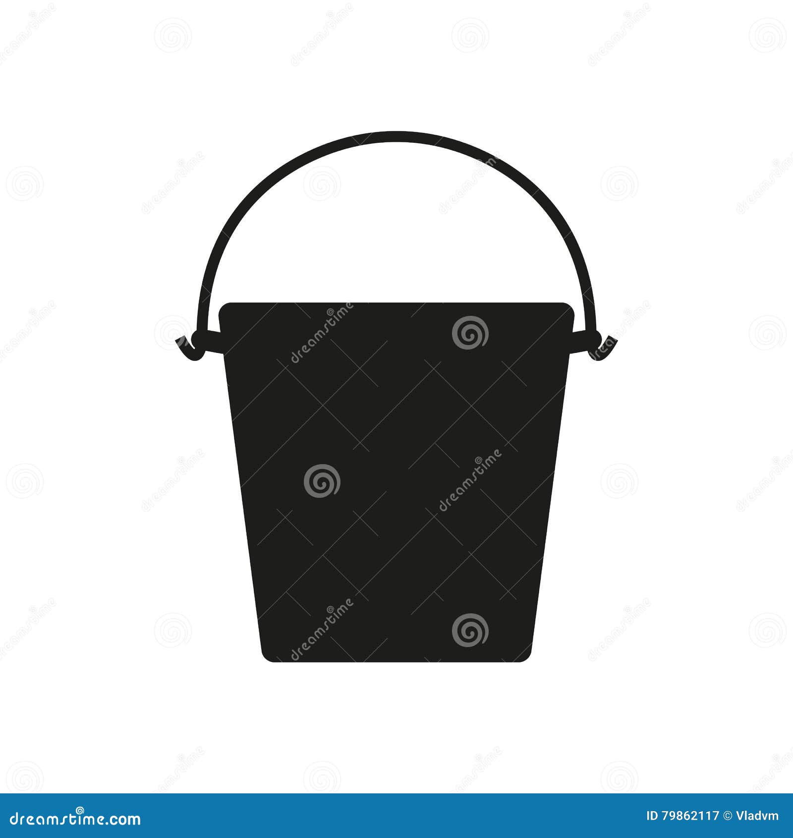 Bucket Icon Vector Isolated On White Background, Bucket Sign , Sign And ...