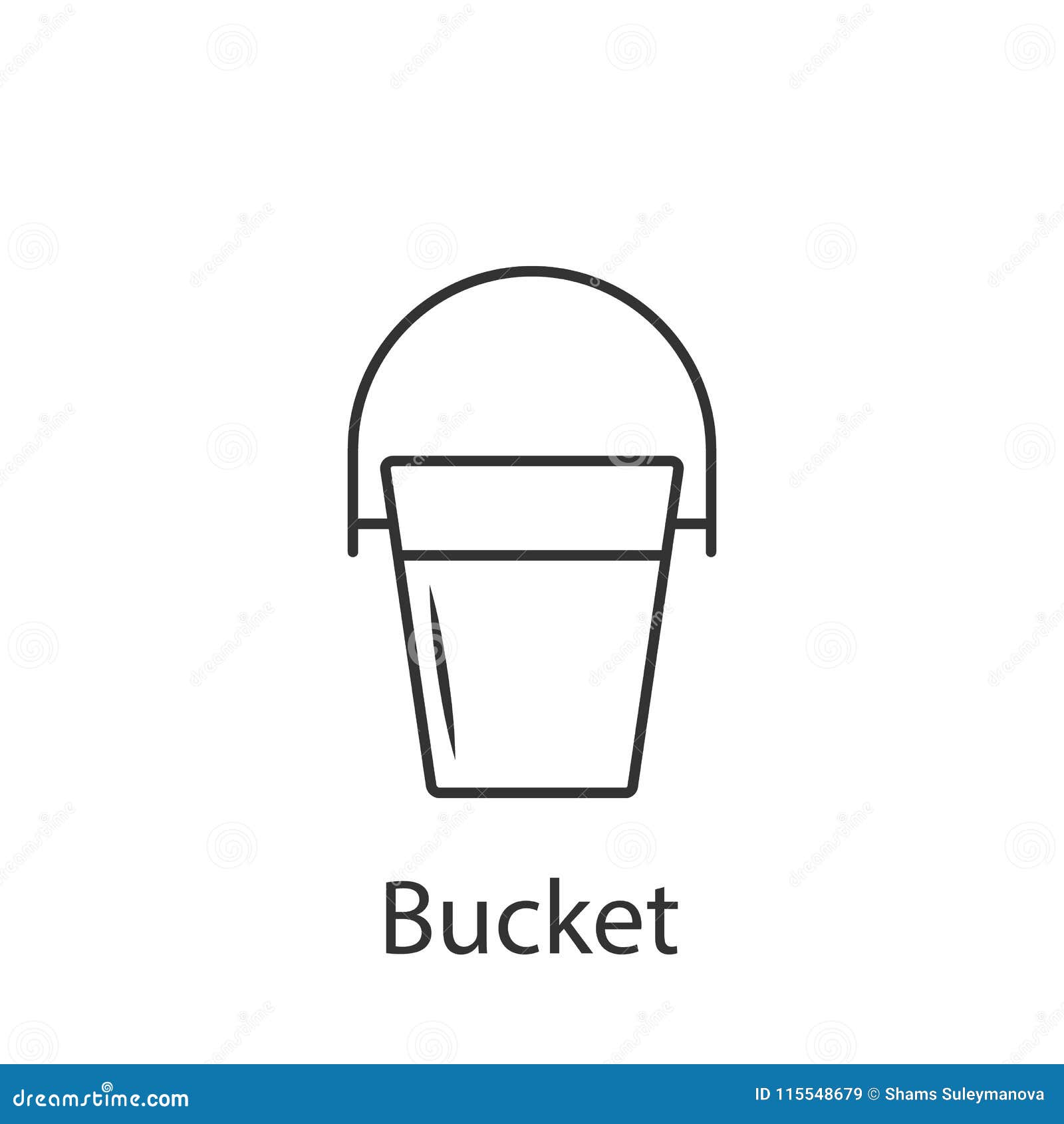 Bucket Icon Icon. Simple Element Illustration. Bucket Icon Symbol ...