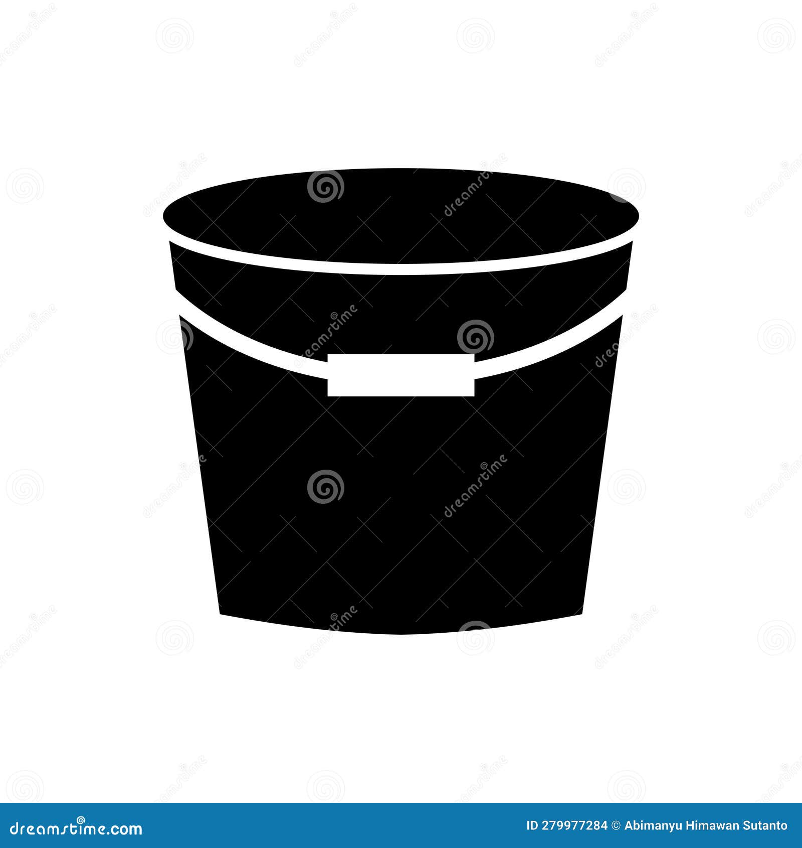 Bucket icon vector stock vector. Illustration of symbol - 279977284