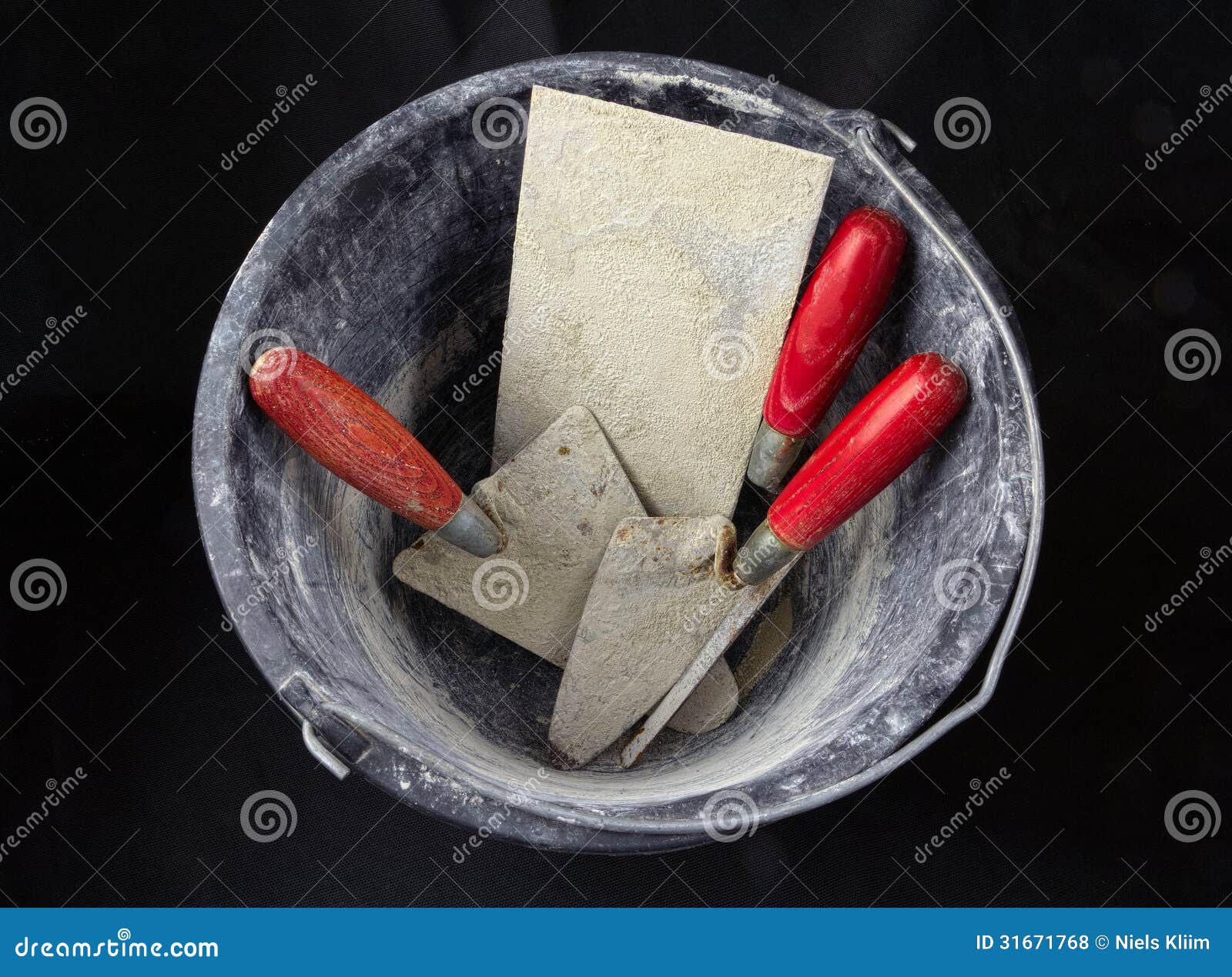 Old Masonry Tools, Construction Masonry Cement Mortar Tools Royalty ...
