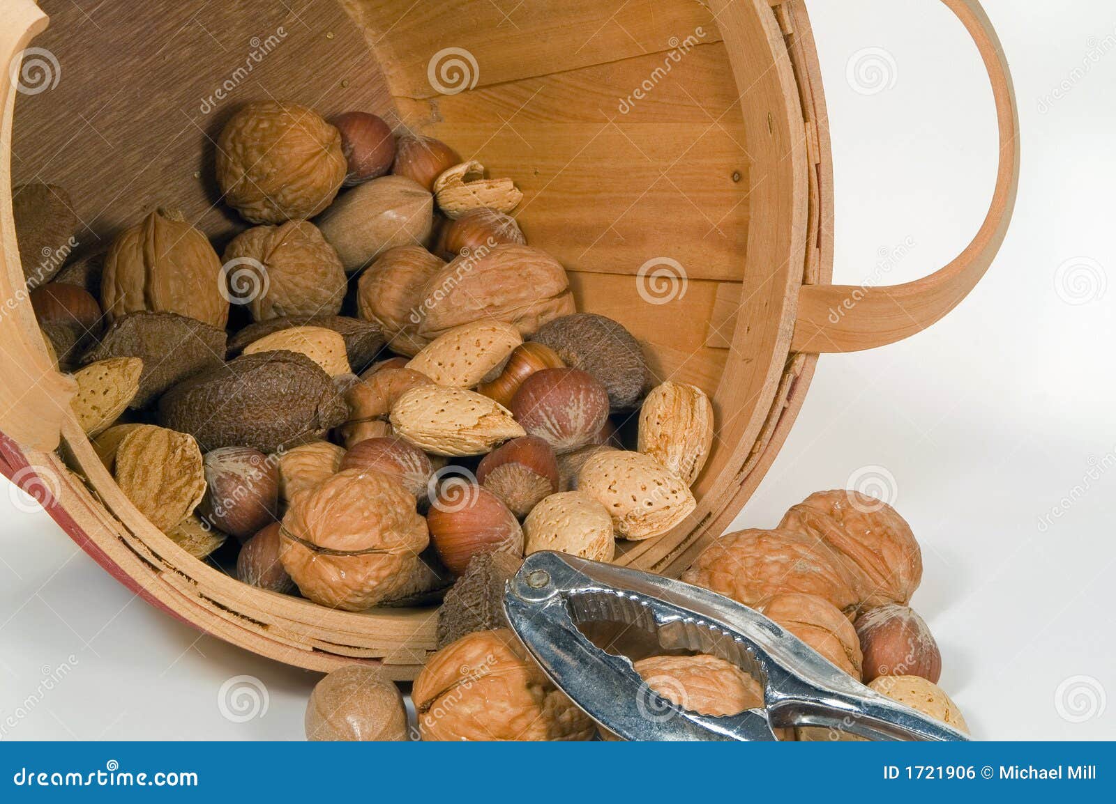 Bucket of Mixed Nuts stock photo. Image of cracker, beige - 1721906
