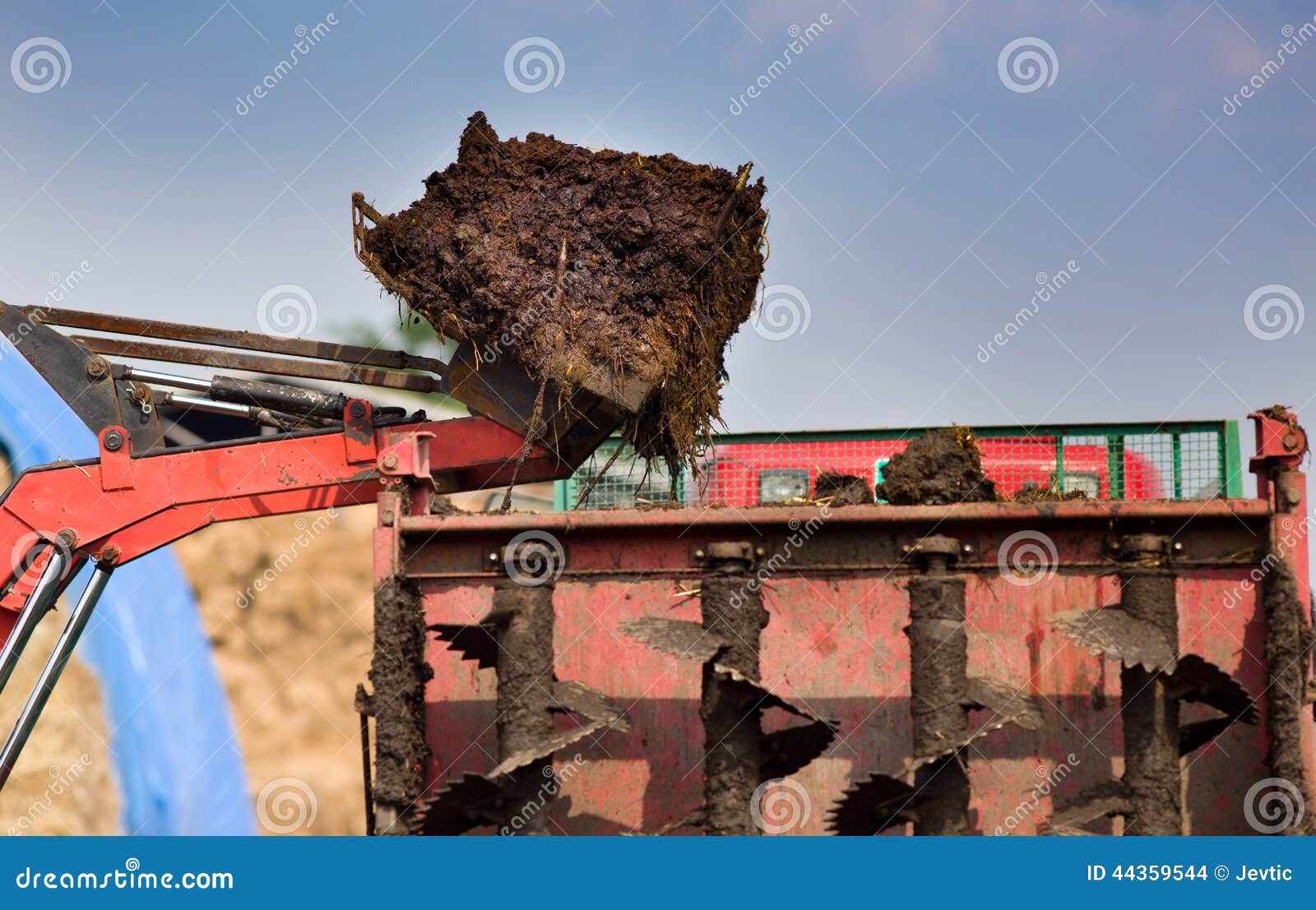 Bucket with natural manure stock photo. Image of agriculture - 44359544
