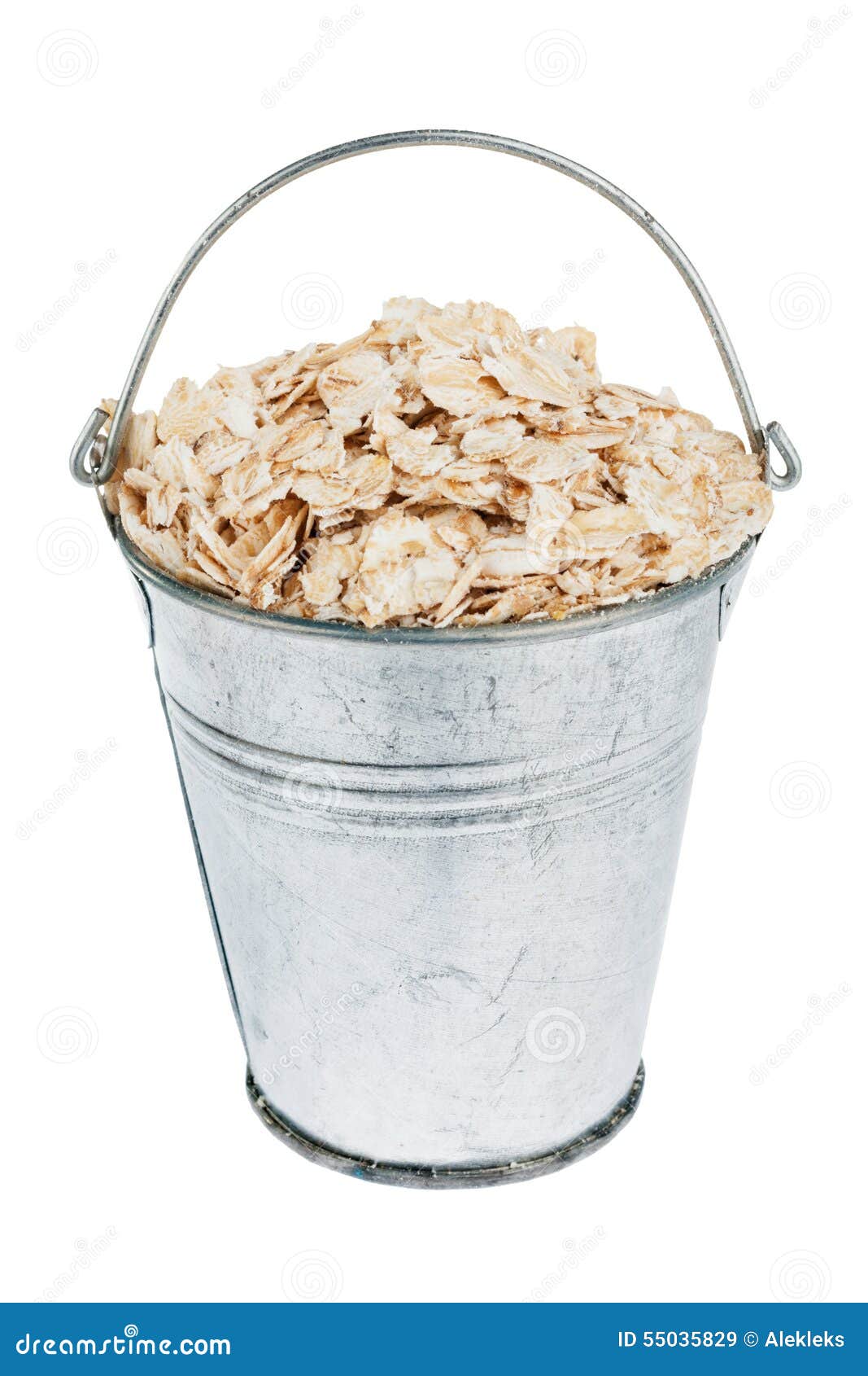 Bucket with oat flakes stock image. Image of clean, buckets - 55035829