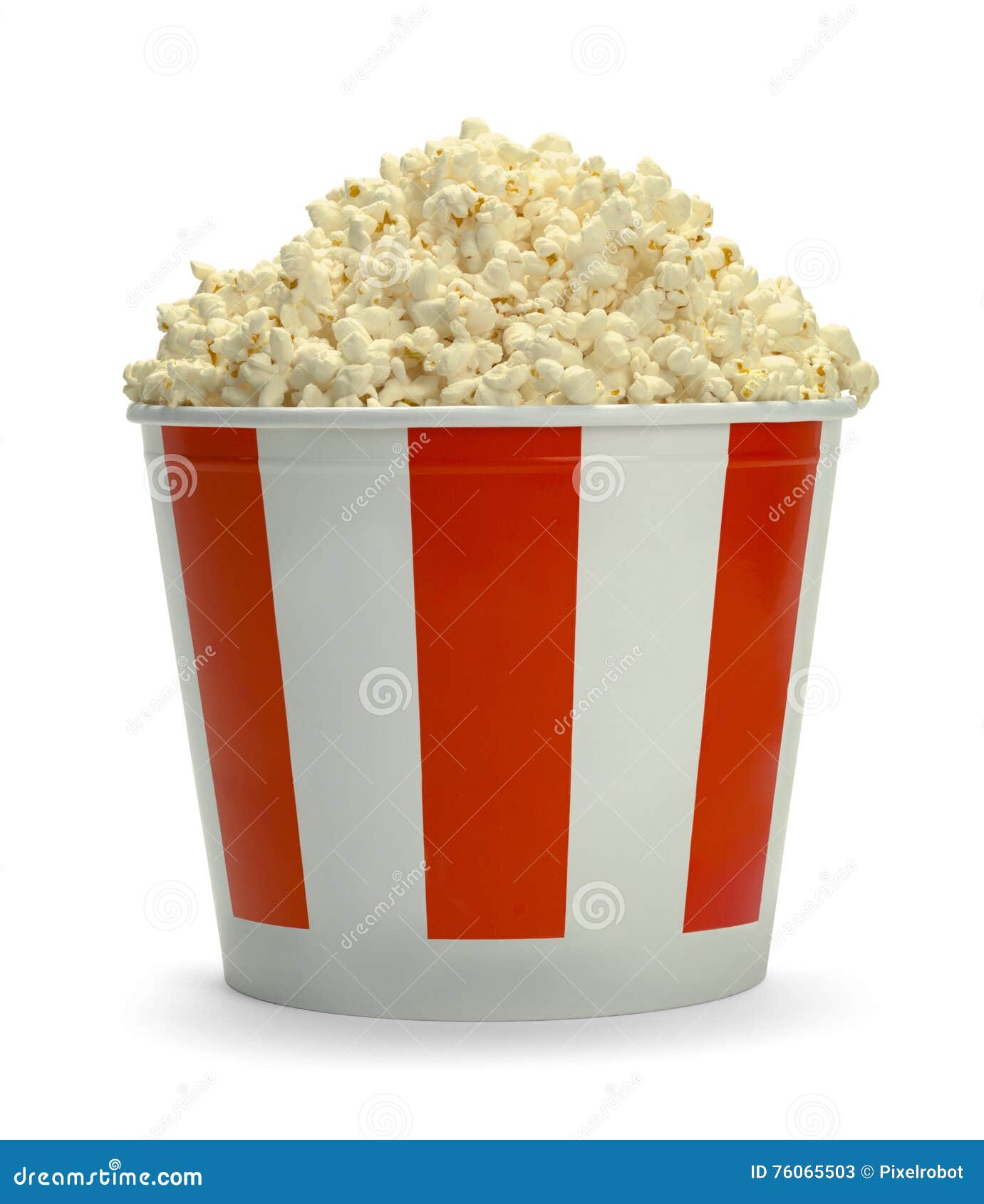 Bucket of Popcorn Side View Stock Image - Image of fast, heap: 76065503