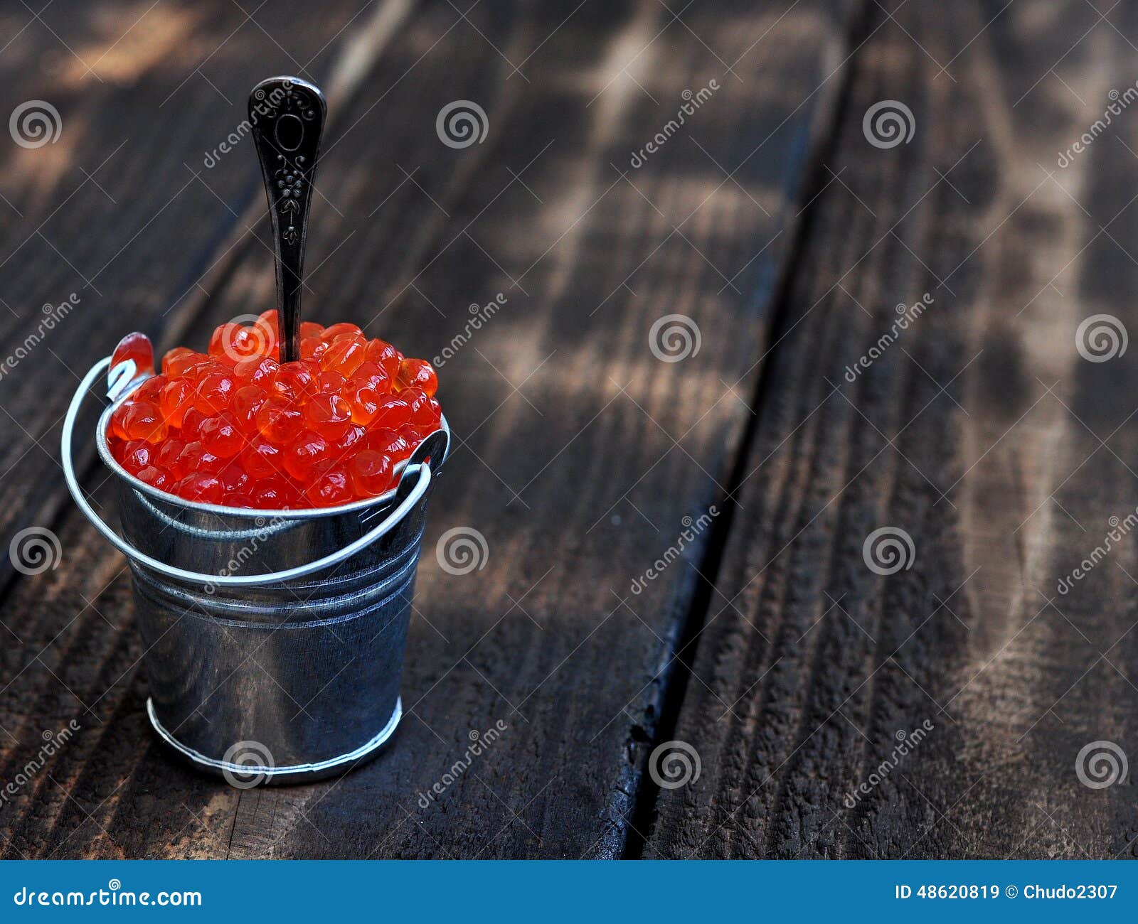 Bucket of red caviar stock image. Image of appetizer - 48620819