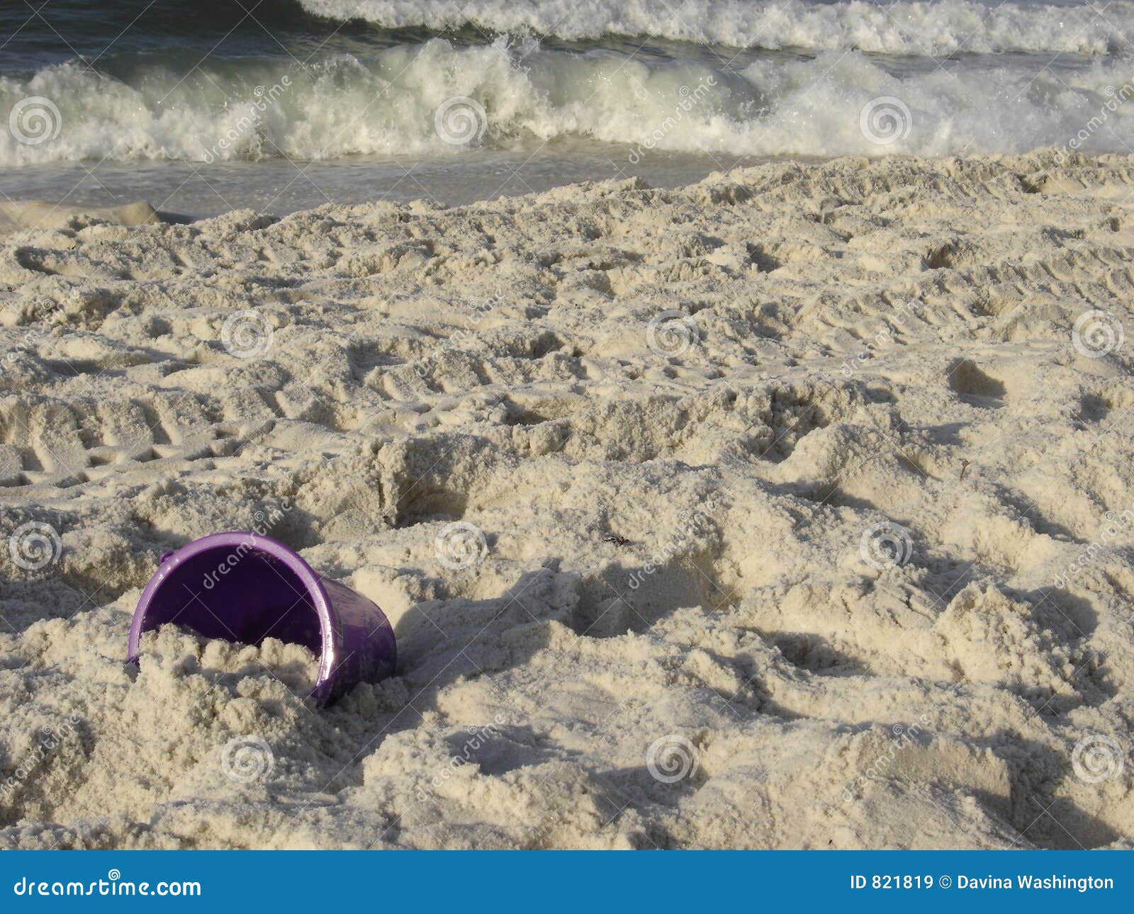 Bucket In Sand Picture. Image: 821819