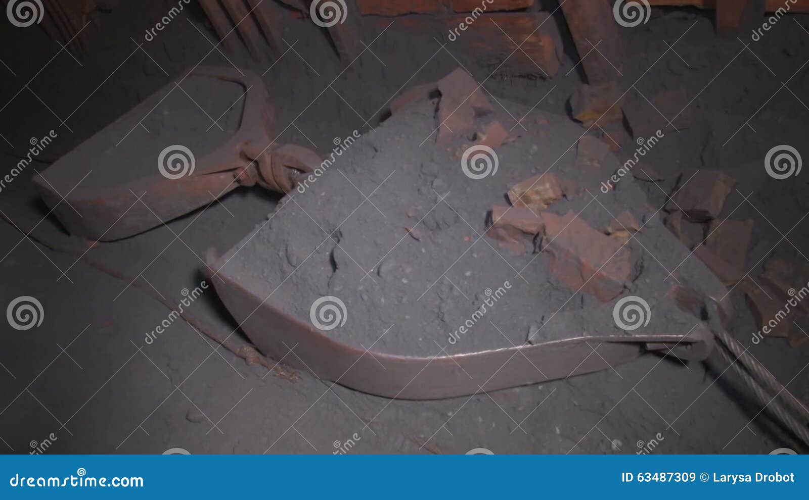 Bucket Scraper Winch with the Breed Stock Video - Video of drill ...