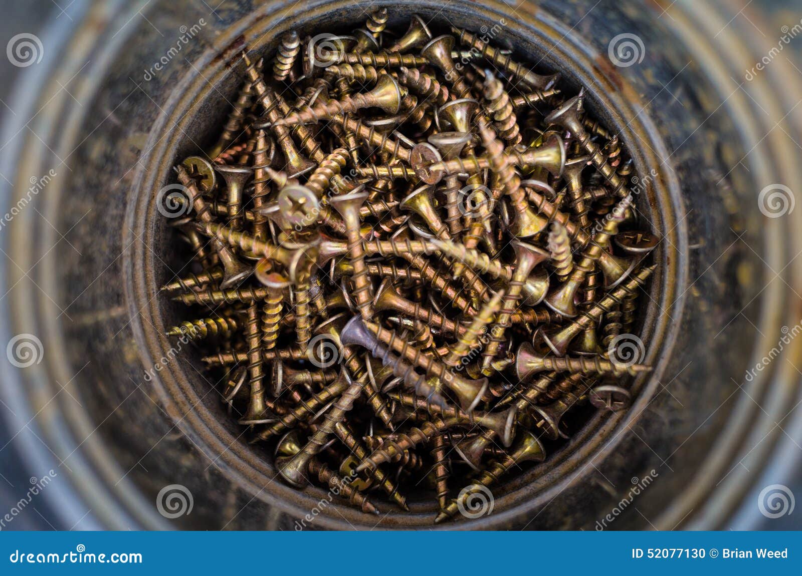 Bucket of Screws stock photo. Image of bucket, pile, steel - 52077130