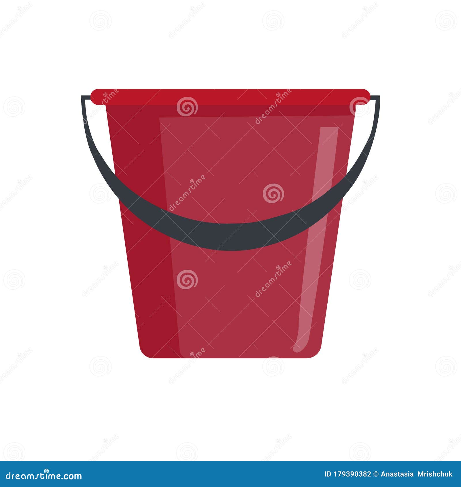 Bucket Sign Isolated on White Background Stock Illustration ...
