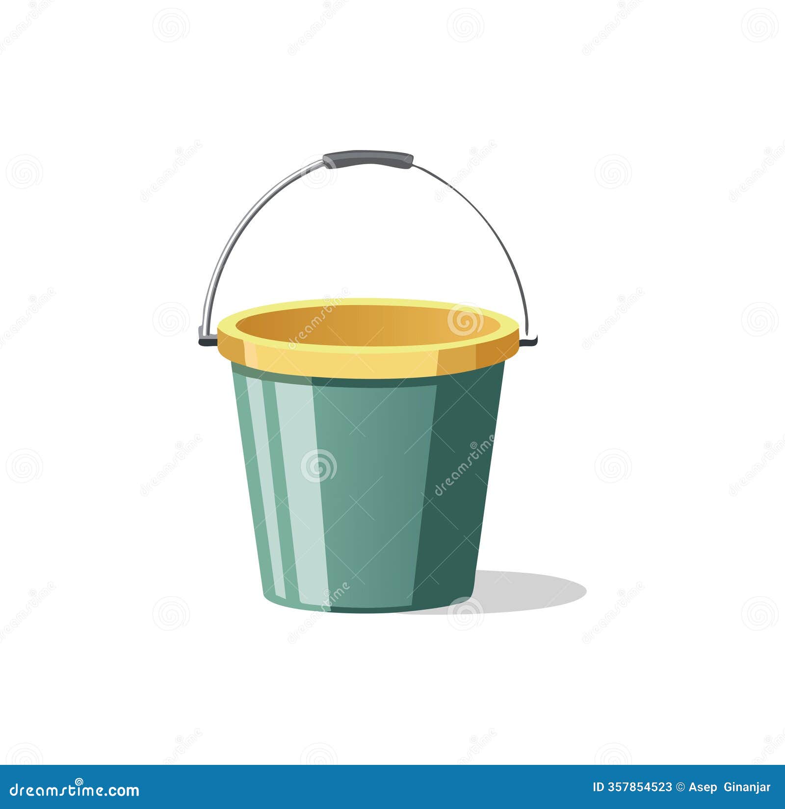 A Bucket Simple Illustration Stock Illustration - Illustration of pail ...