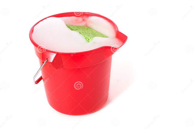 Bucket of Soapy Water stock image. Image of soapy, object - 5247629