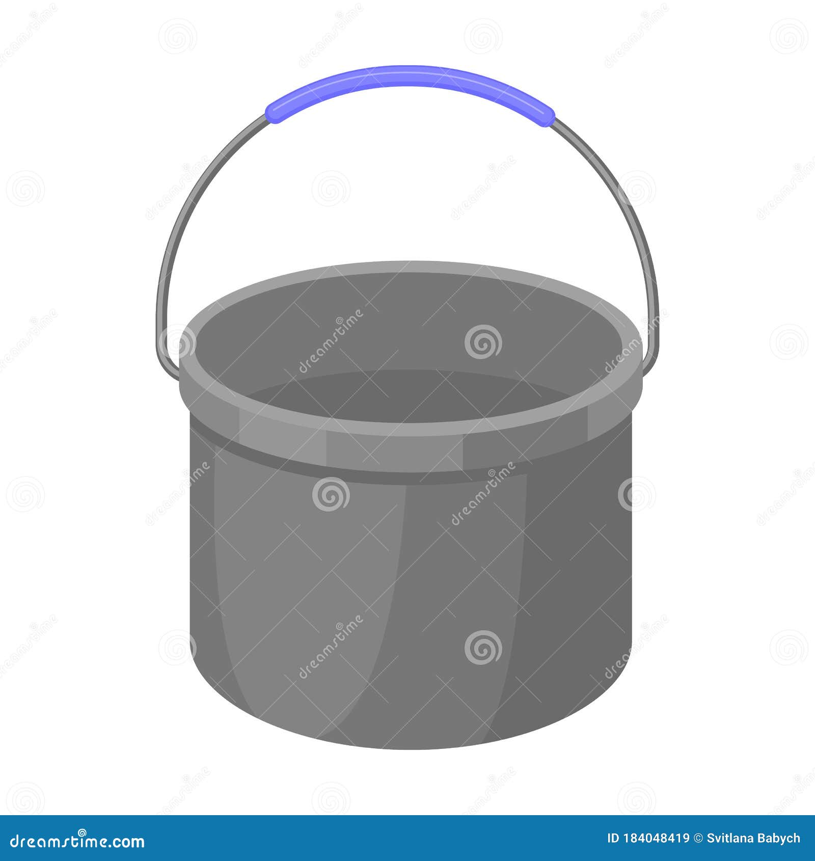 Black And White Cartoon Pail