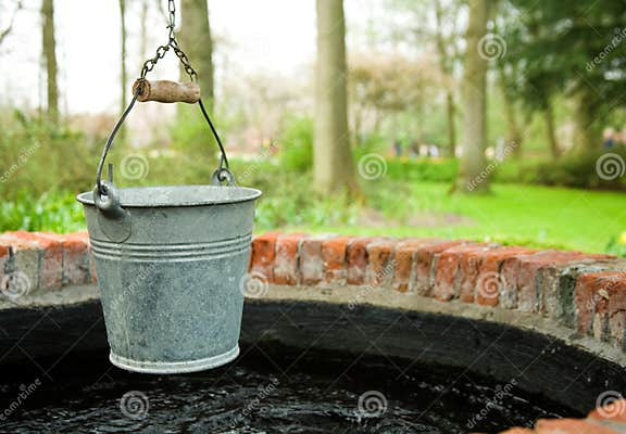 Bucket of a well stock image. Image of metal, drink, natural - 11848345