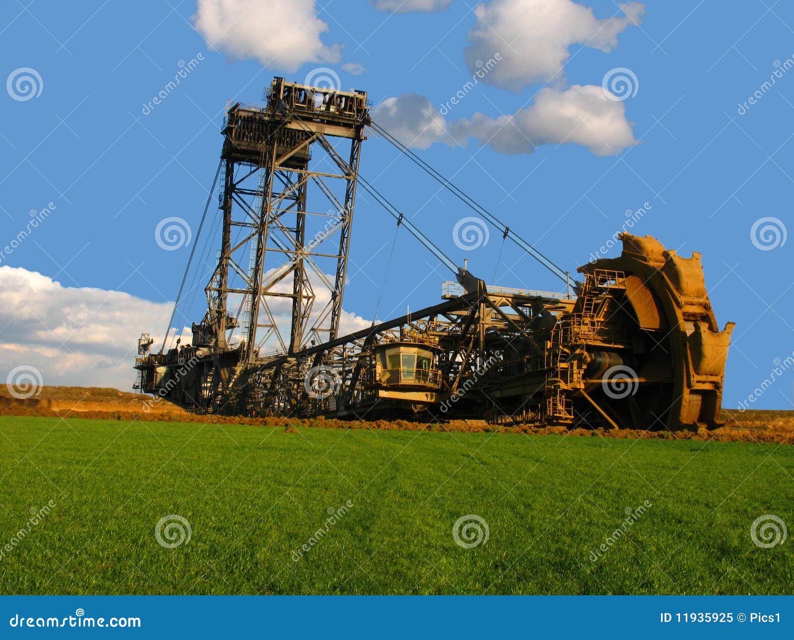 Bucket-wheel Excavator Royalty-Free Stock Photography | CartoonDealer ...