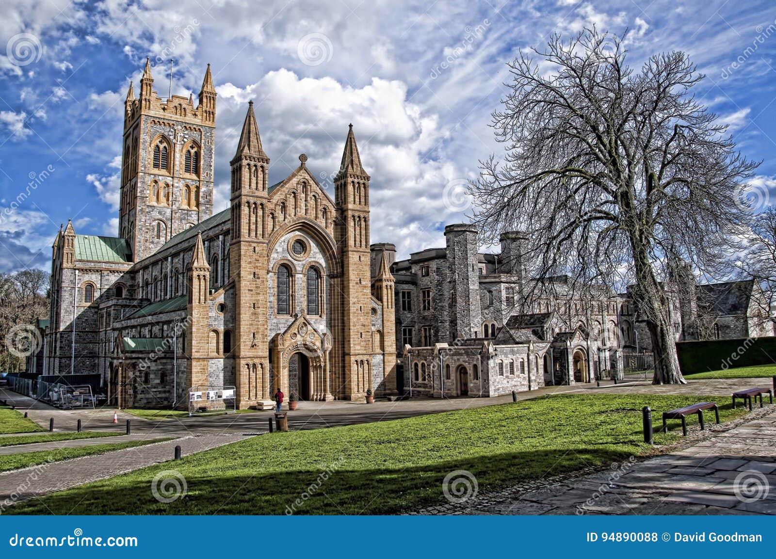 Buckfast Abbey in Devon England Editorial Stock Photo - Image of grass ...
