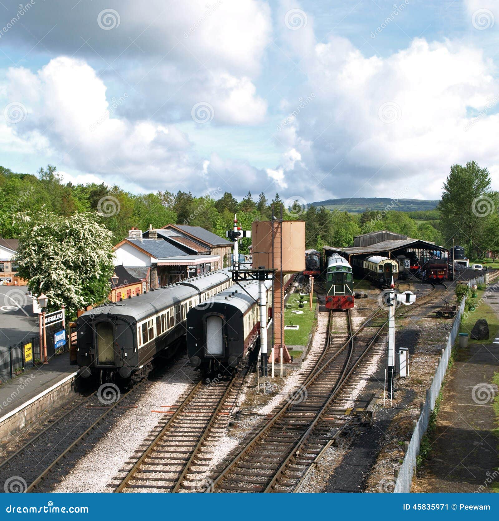 Buckfastleigh Station and Loco Shed, Devon England. Editorial Photo ...