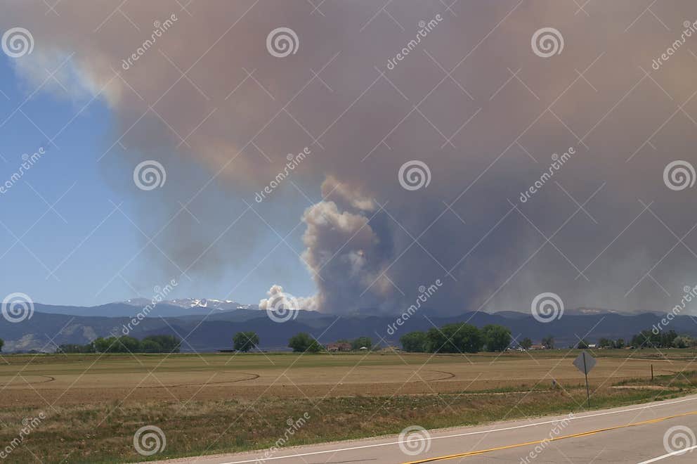 Buckhorn gulch forest fire editorial stock photo. Image of danger ...