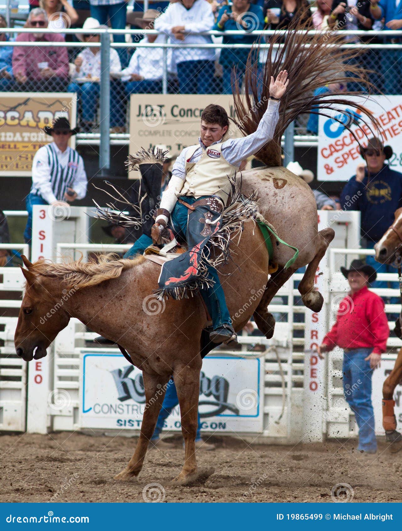Bucking Bronc - PRCA Sisters, Oregon Rodeo 2011 Editorial Image ...