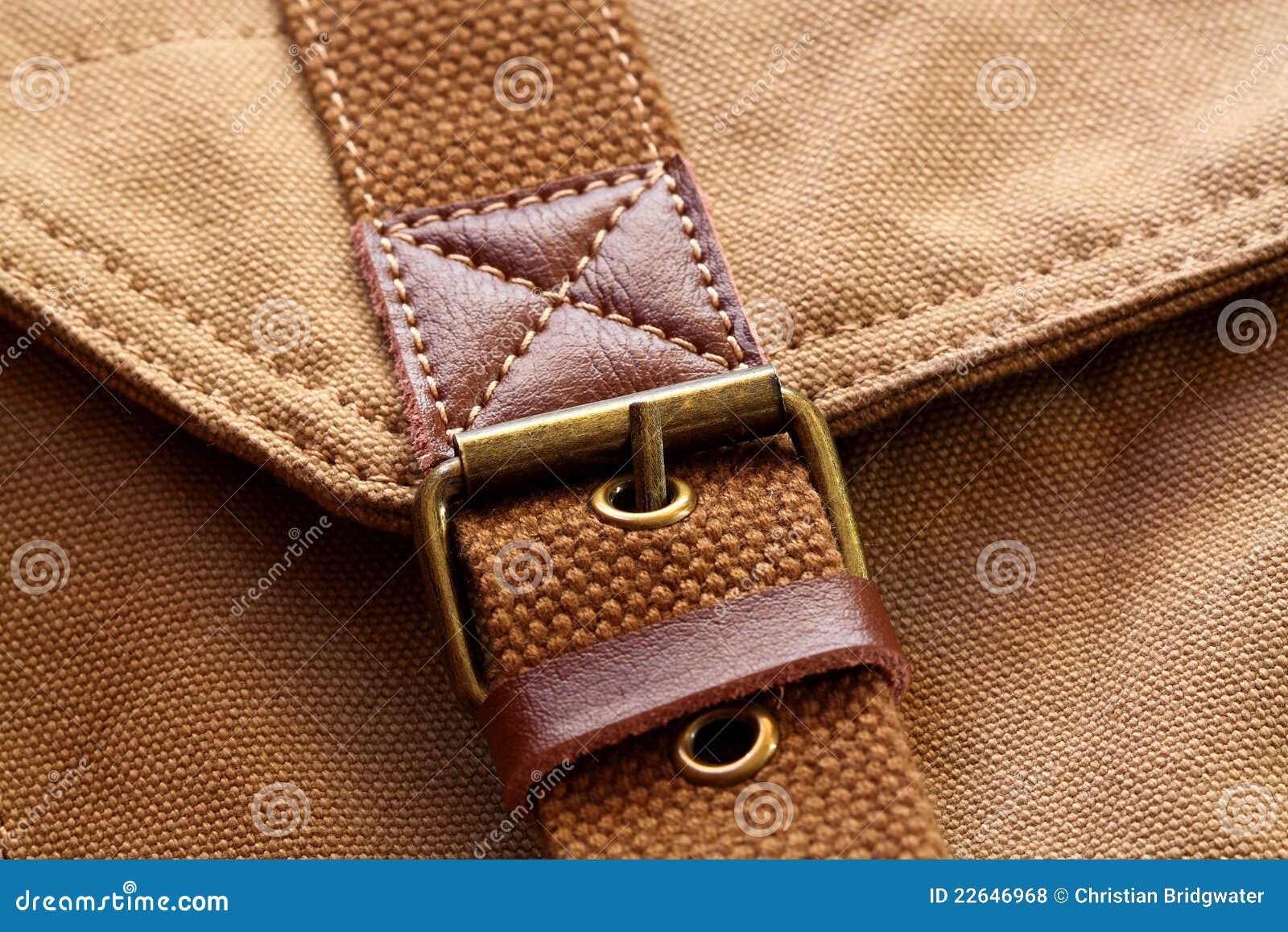 Buckle on bag stock photo. Image of travel, eyelet, canvas - 22646968