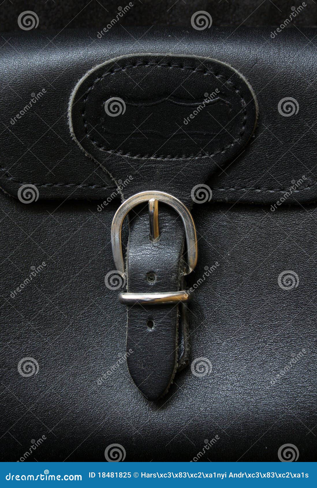 Buckle on Leather Briefcase Stock Image - Image of close, handbag: 18481825
