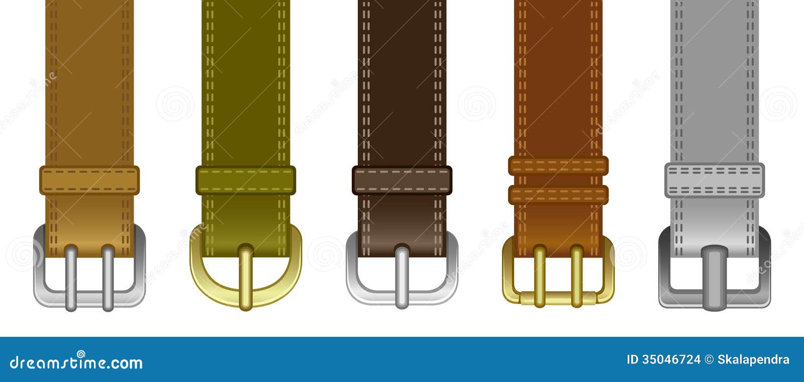 Buckle set stock vector. Illustration of classic, background - 35046724