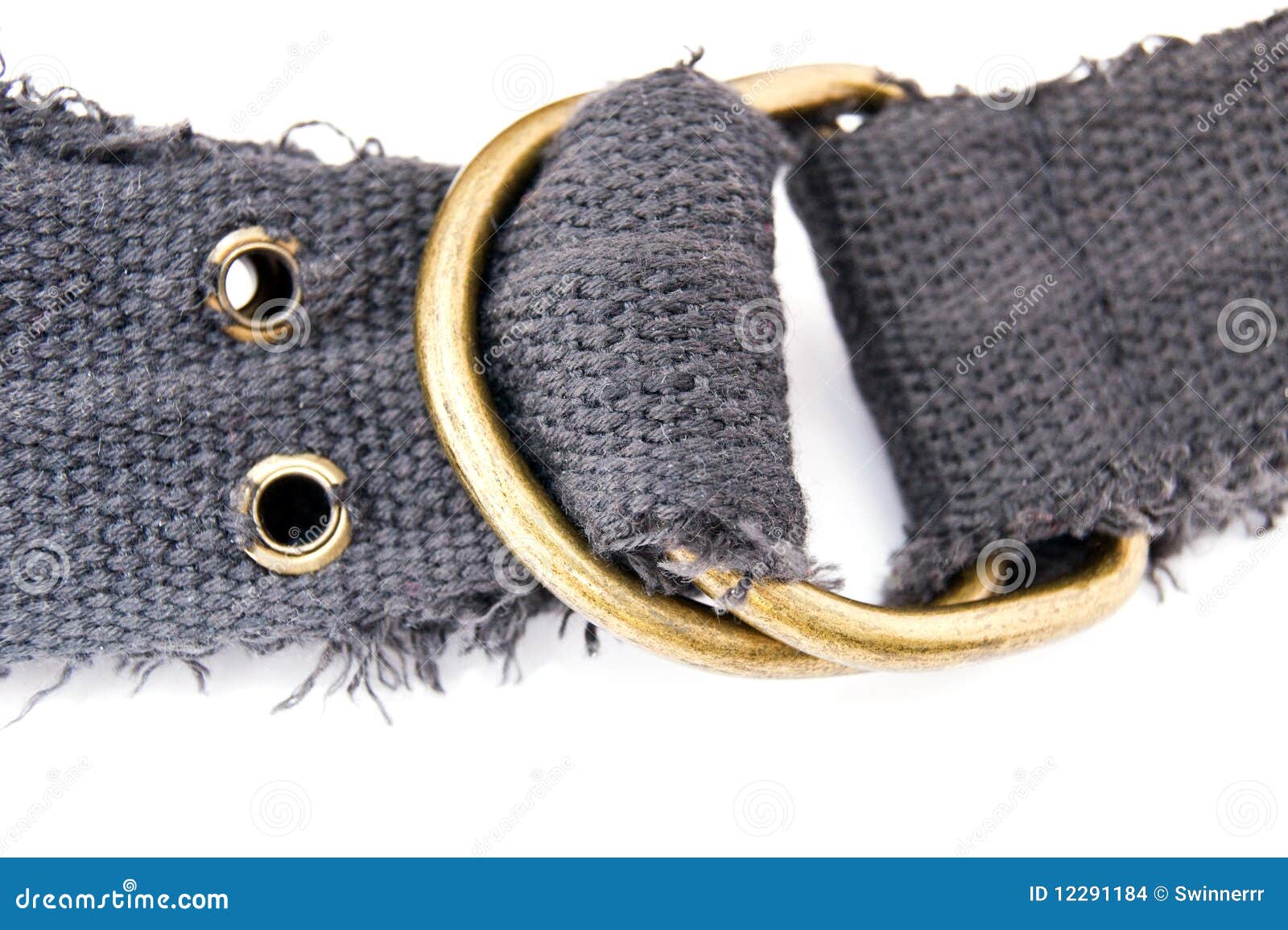 Buckle of the textile belt stock photo. Image of grey - 12291184