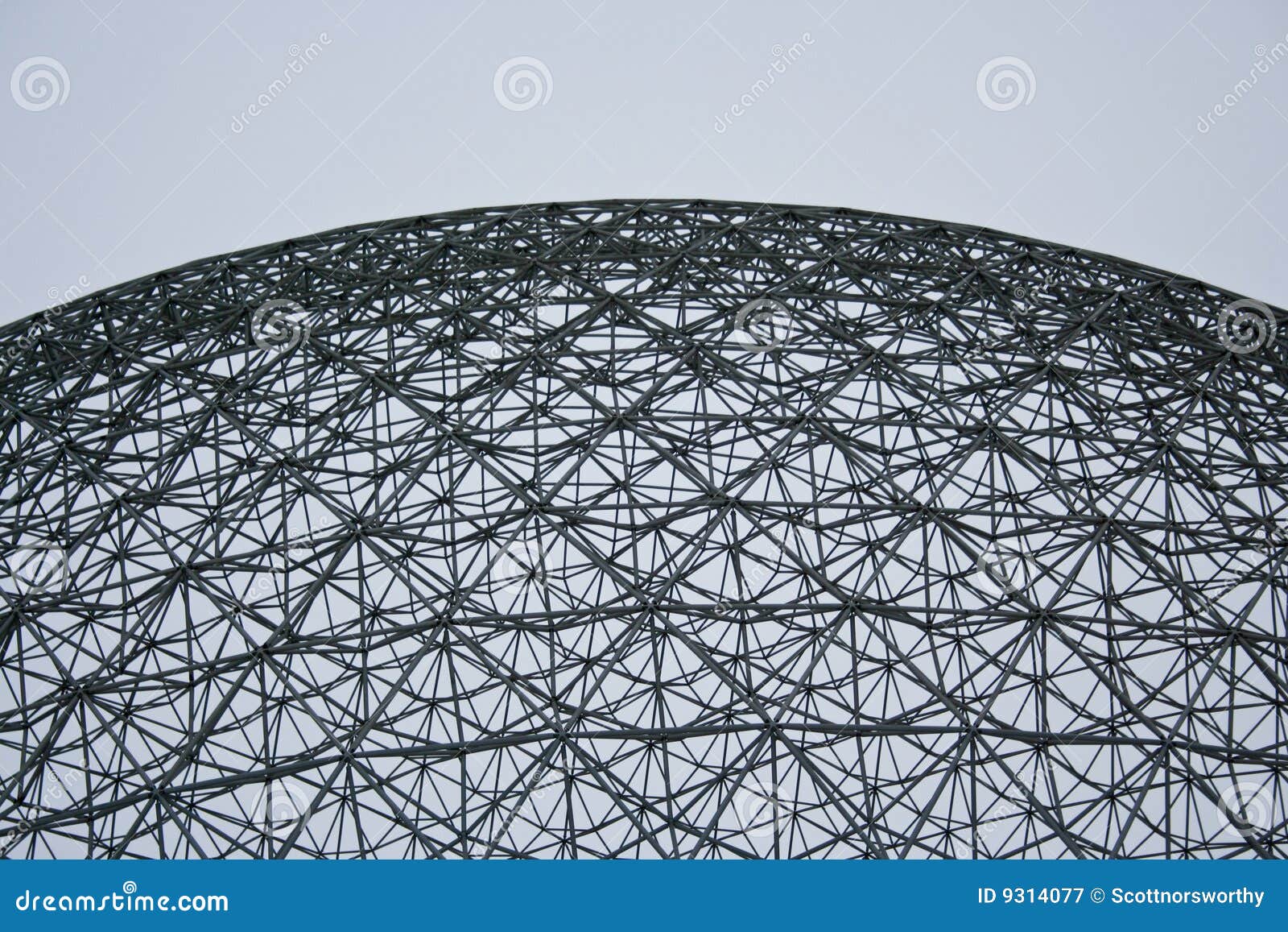 Fuller Geodesic Dome Constructed