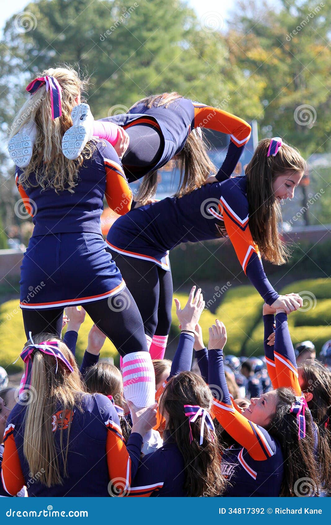 Bucknell Bison Cheerleaders Editorial Photography - Image of equipment ...