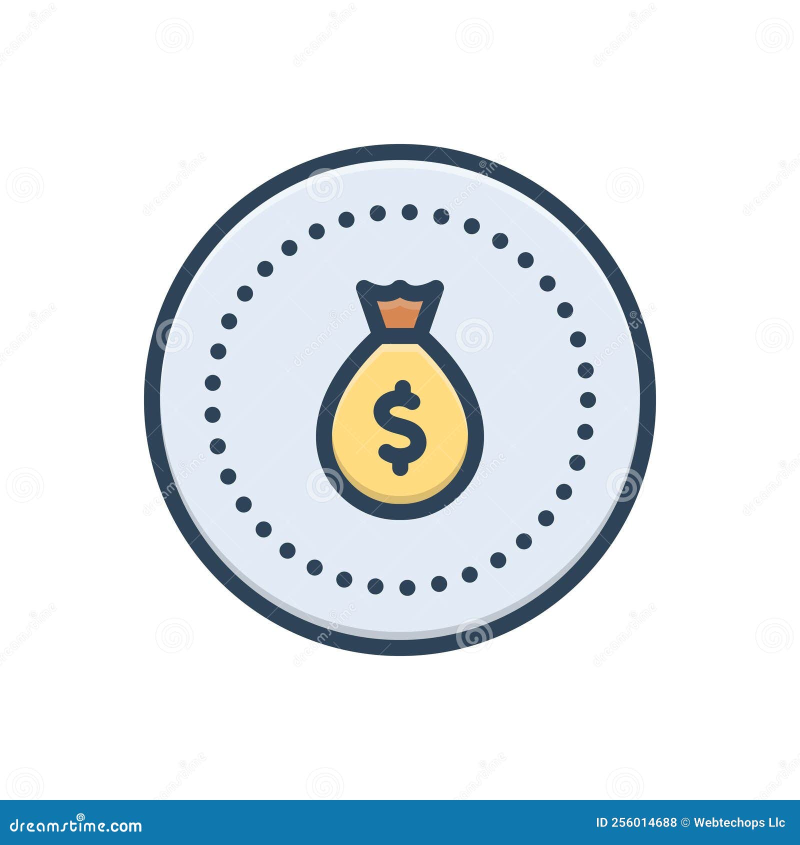 Color Illustration Icon for Bucks, Cash and Wealth Stock Vector ...