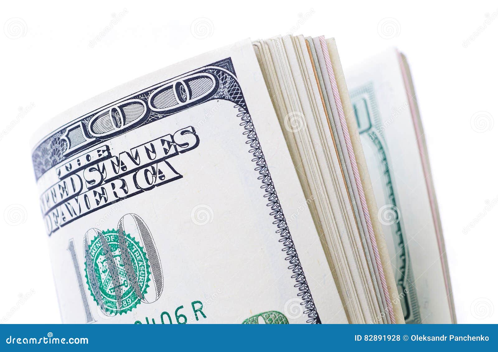 100 bucks stack isolated stock photo. Image of business - 82891928