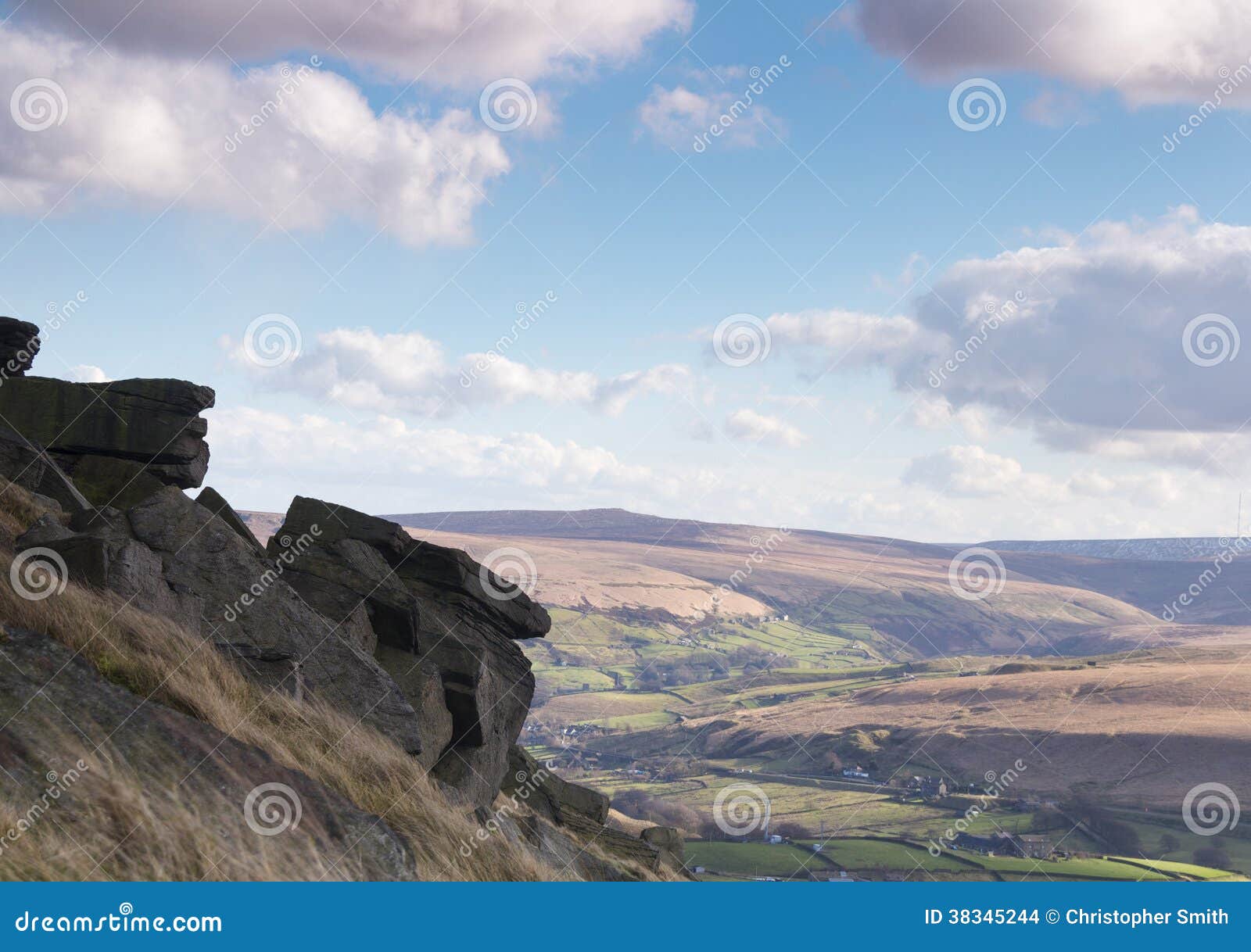 Buckstone edge stock photo. Image of season, house, land - 38345244