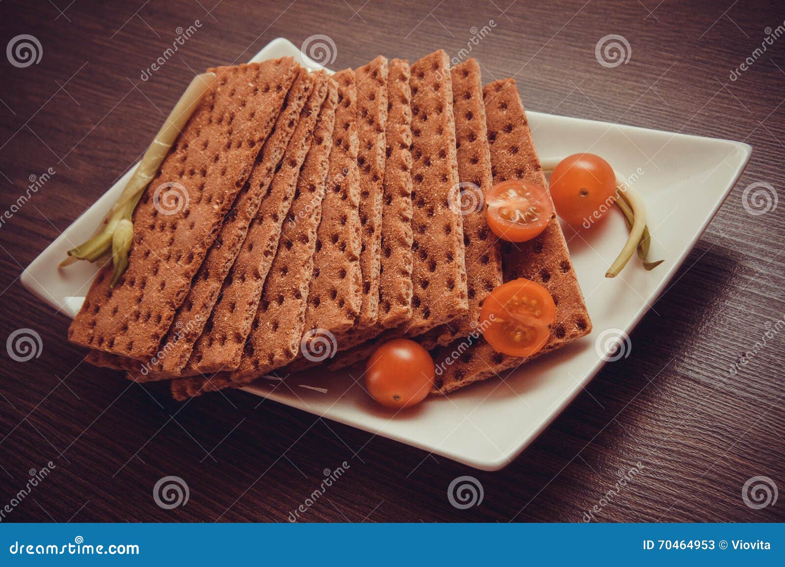 Buckwheat crispbread stock image. Image of garnish, crispbread - 70464953