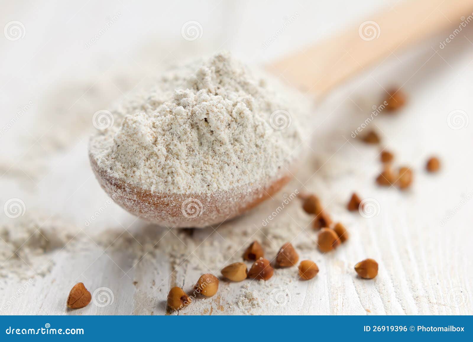 Buckwheat flour stock photo. Image of grist, diet, focus - 26919396