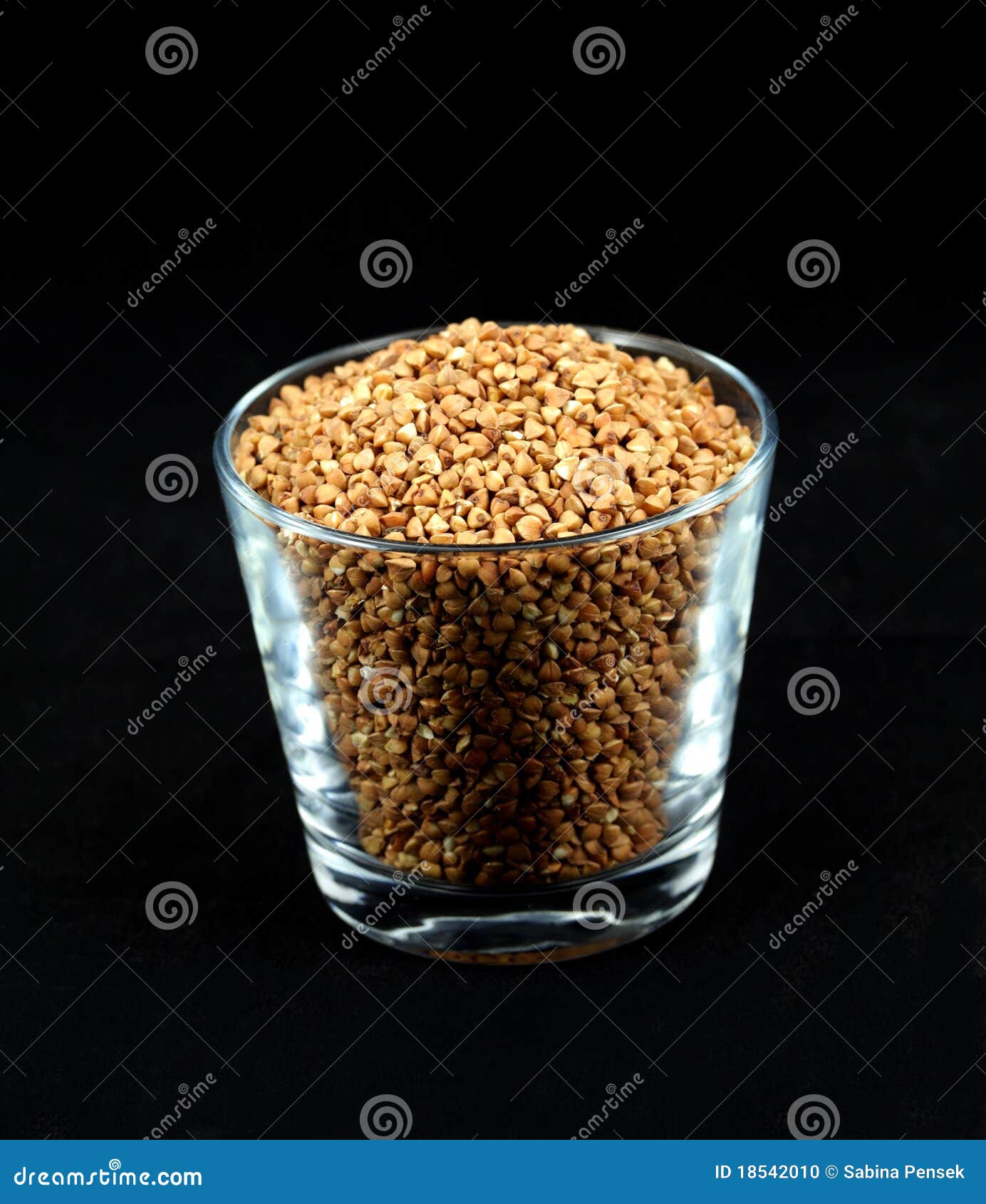 Buckwheat Millet Kernels in a Cup on Black Stock Photo - Image of tibet ...