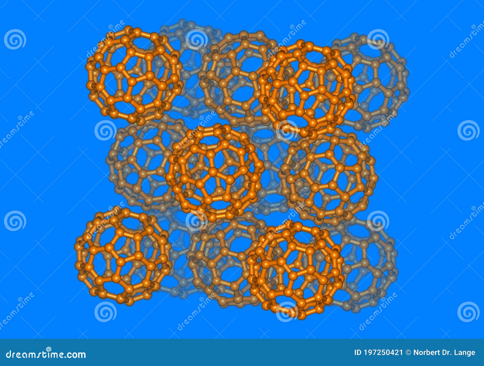 Bucky Ball molecular model stock illustration. Illustration of grid ...