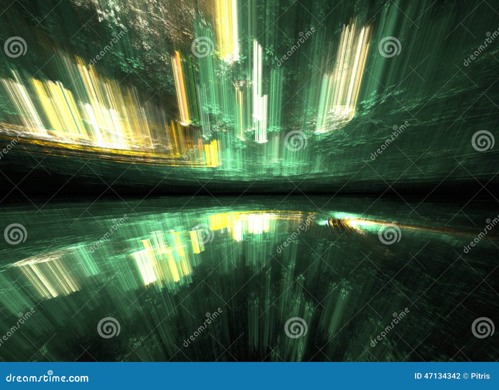 Bucle Temporal Abstracto, Viajando En Espacio Stock de ilustración ...