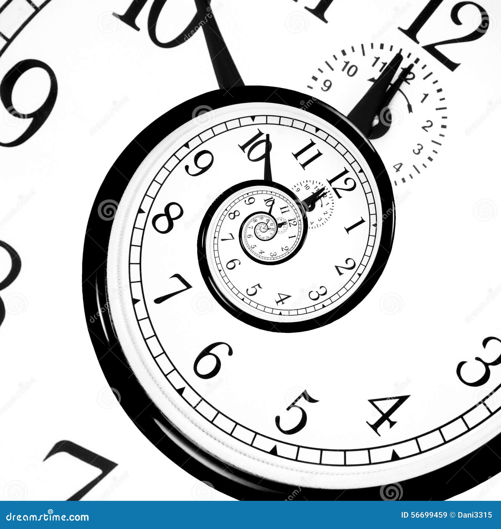 Bucle Temporal - Dilatación Del Tiempo Stock de ilustración ...