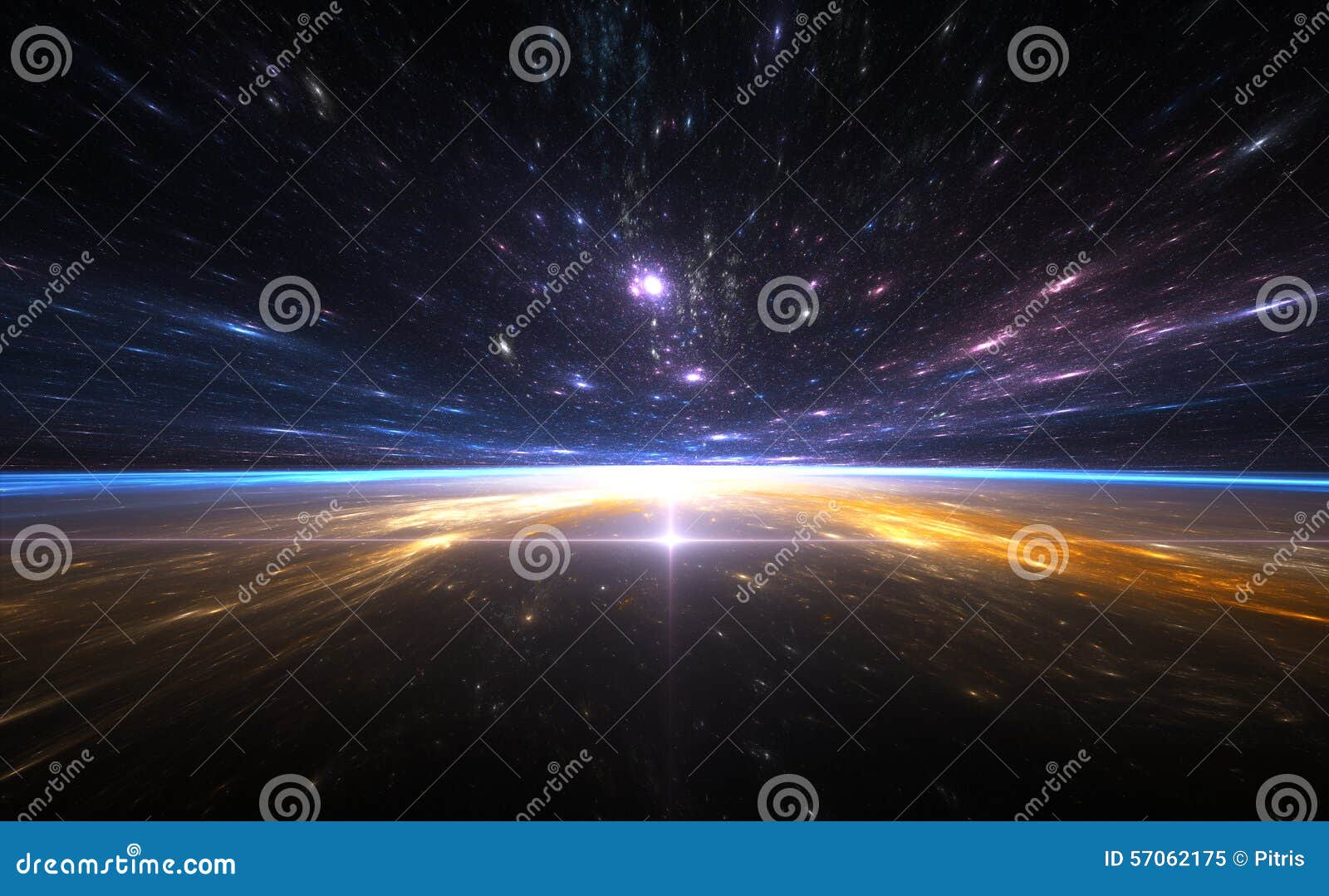 Bucle Temporal, Viajando En Espacio Stock de ilustración - Ilustración ...