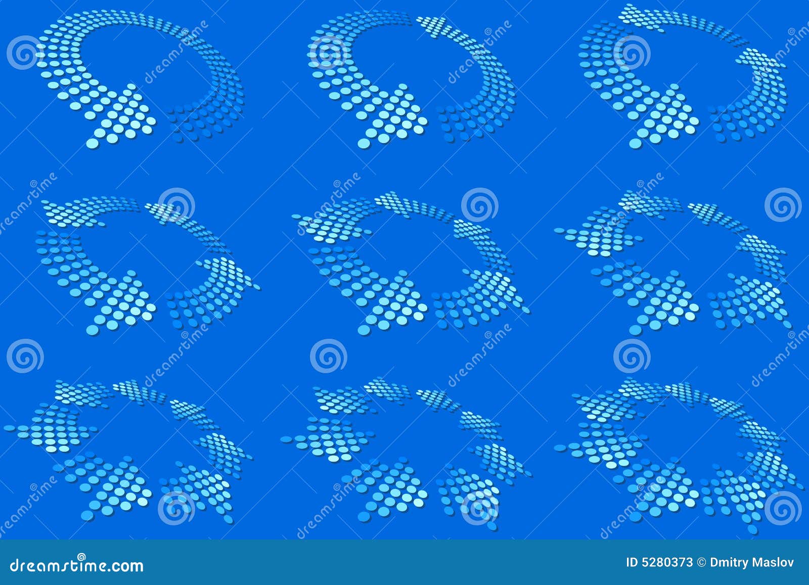 Bucles ilustración del vector. Ilustración de flecha, muestra - 5280373