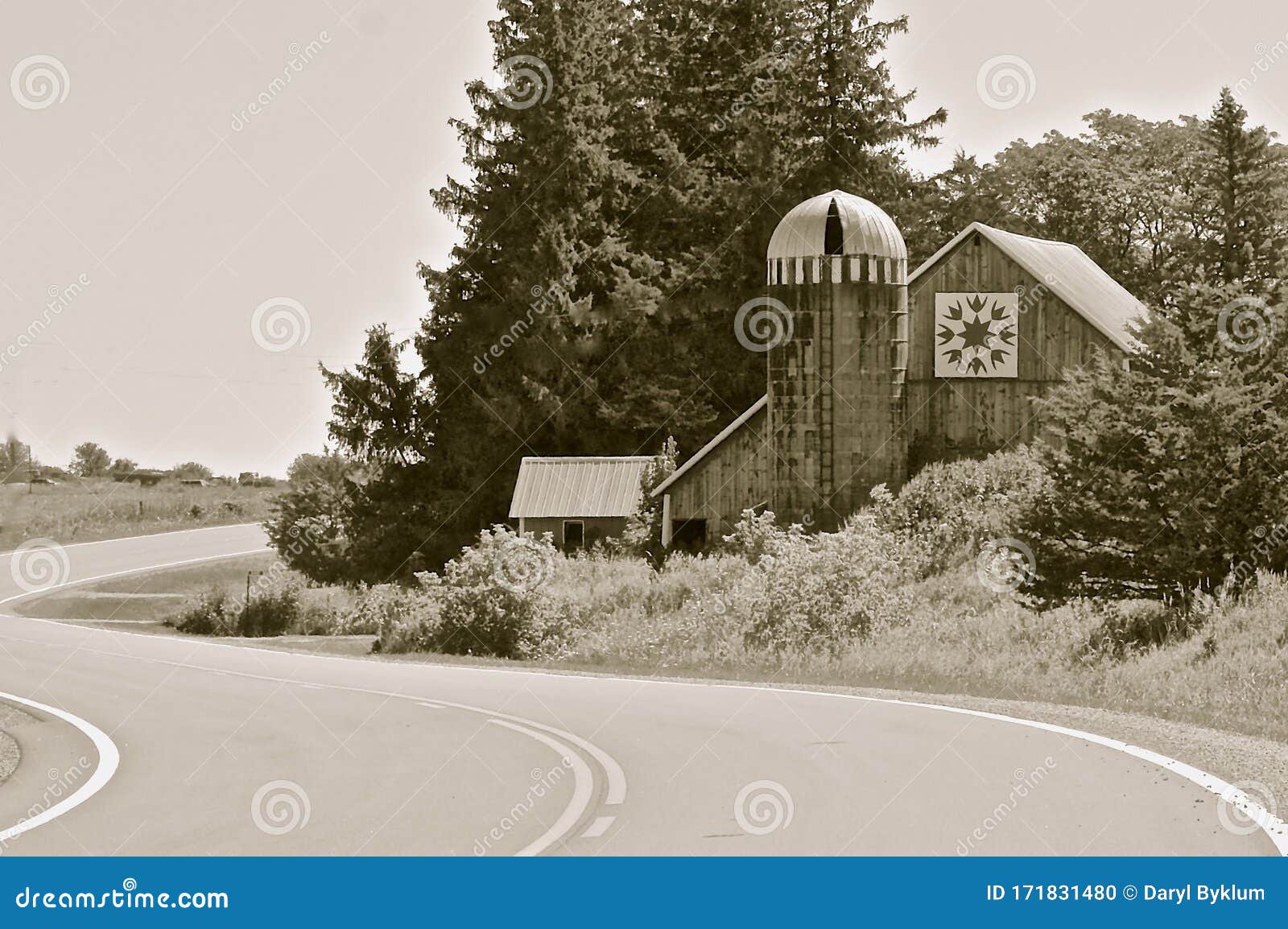 A Bucolic Rural Minnesota Scene Stock Photo - Image of minnesota, quilt ...