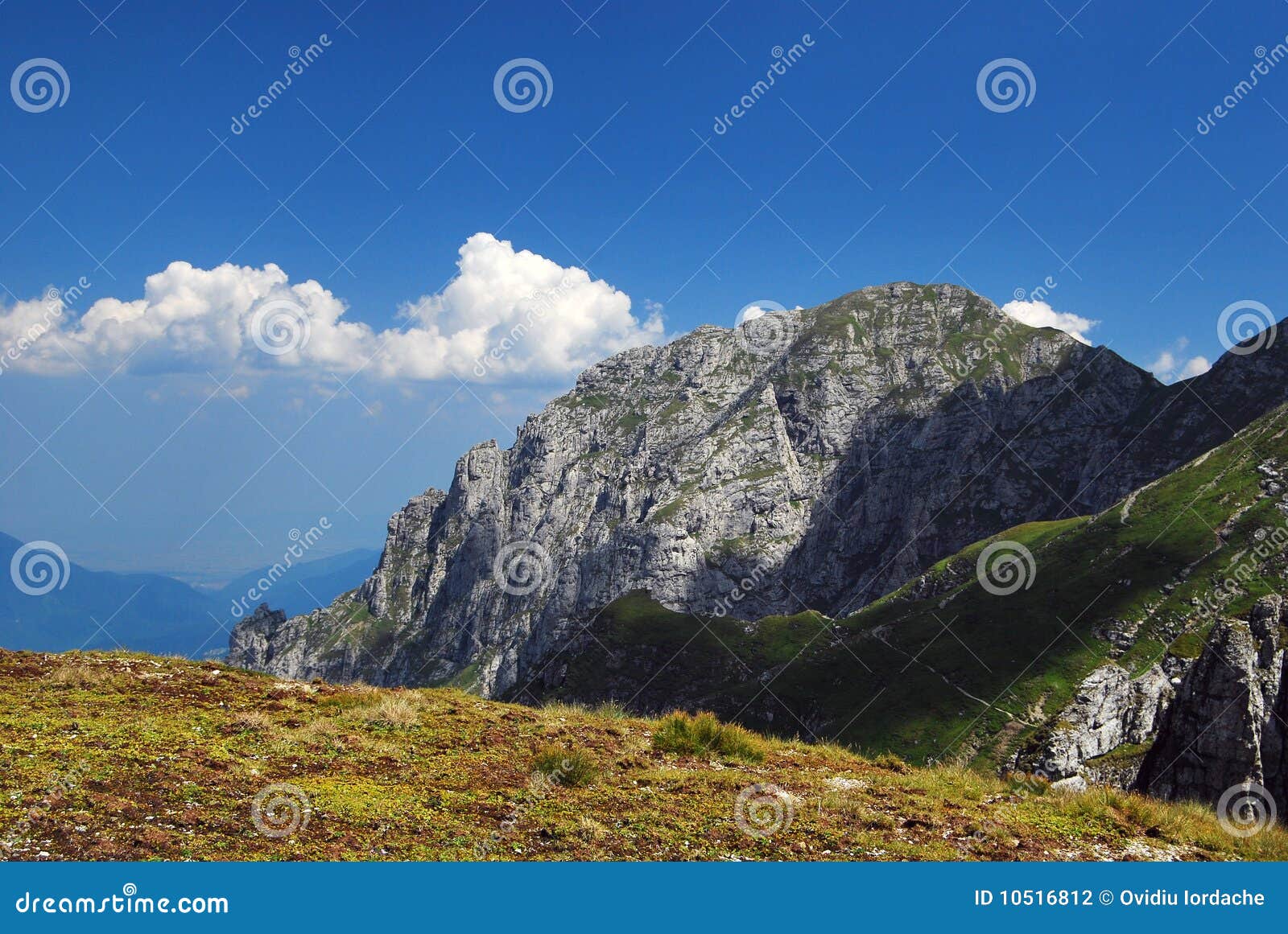 Bucsoiu Peak - Bucegi Mountains Romania Stock Photo - Image of clouds ...