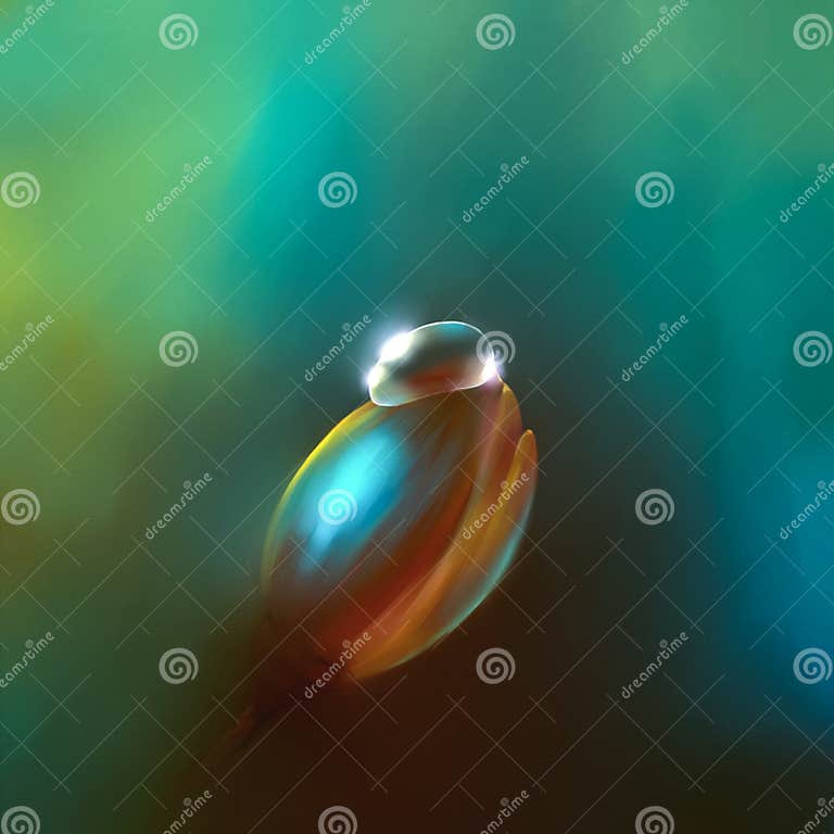 Bud drop stock image. Image of leaves, blade, drops, herb - 64334651