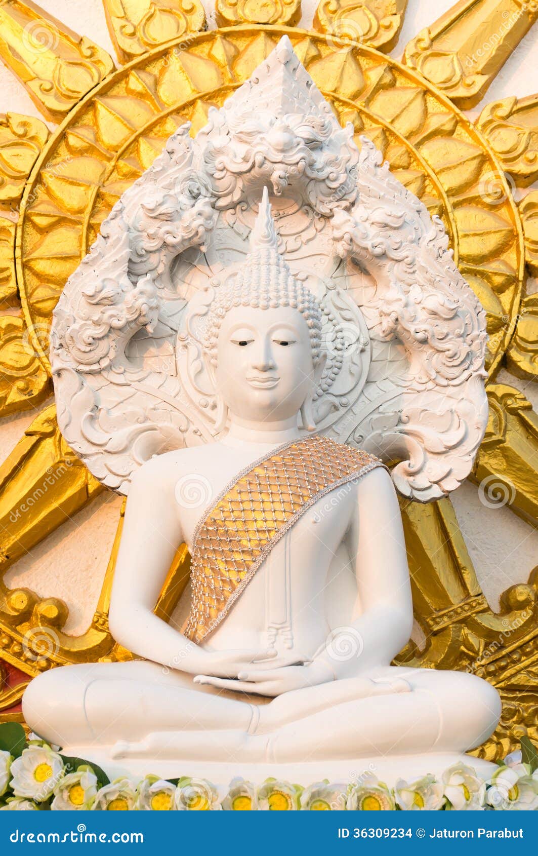 Buda blanco foto de archivo. Imagen de tailandia, buda - 36309234